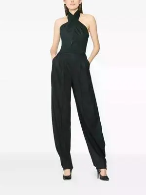 GENNY Halter-neck Pleated Jumpsuit