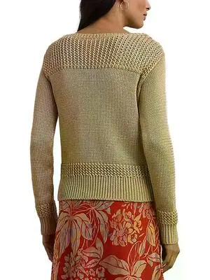 Ralph Lauren Boat-neck Long-sleeve Sweater