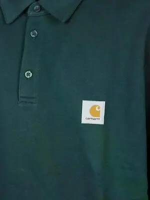 Carhartt Work In Progress Logo-patch Polo Shirt - Green