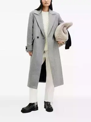 ALLSAINTS Double-breasted Notched-lapel Coat
