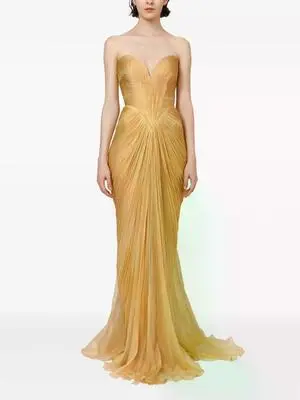 IRIS SERBAN Christina Strapless Gown