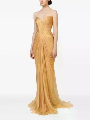 IRIS SERBAN Christina Strapless Gown
