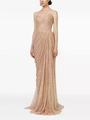 IRIS SERBAN Irene Strapless Gown