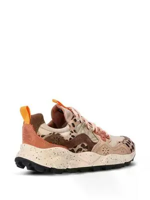 FLOWER MOUNTAIN Yamano 3 Leopard-print Sneakers - Neutrals