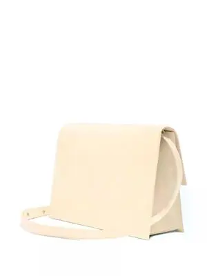 GENNY Leather Flap Clutch - Neutrals