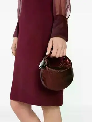 GENNY Metallic-effect Top Handle Bag