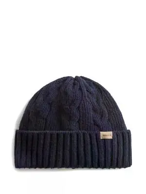 Woolrich Cable-knit Beanie - Blue