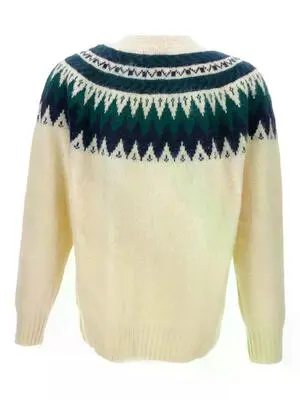 Howlin' Fair Isle Crew-neck Sweater - Neutrals