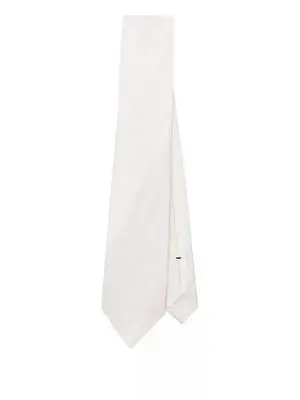 TOM FORD Pointed-tip Silk Neck Tie - Neutrals