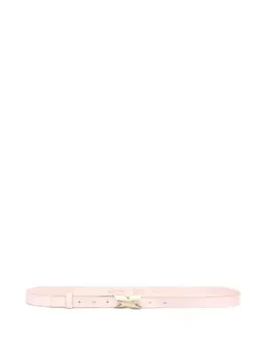 GENNY X-buckle Nappa Leather Belt - Pink