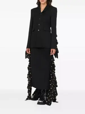 Moschino Polka-dot Ruffle Blazer