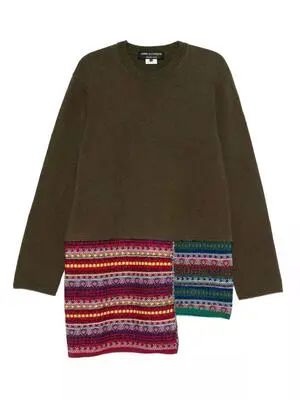 Comme Des Garçons Patchwork Panelled Sweater