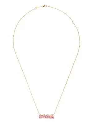 SUZANNE KALAN 18k Rose Gold Sapphire Pendant Necklace - Pink