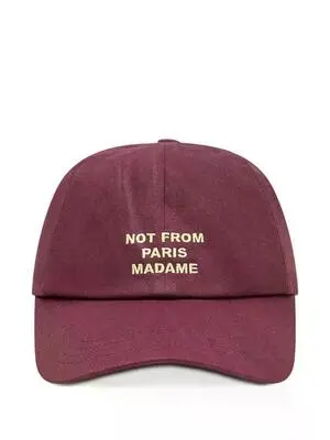 Drole De Monsieur Slogan-print Baseball Cap - Red