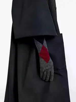 Proenza Schouler Argyle Long Gloves