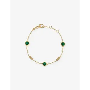 Astley Clarke Stilla Malachite Bracelet - Yellow Gold Vermeil