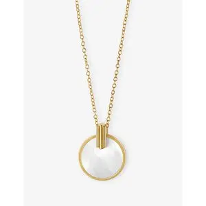 Astley Clarke Stilla Mother-of-pearl Pendant Necklace - Yellow Gold Vermeil
