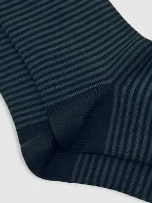 REISS Mario Striped Cotton-blend Socks
