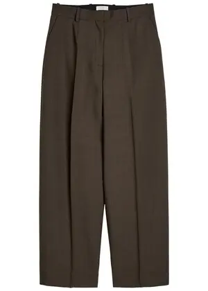 TOTEME Wide-leg Wool-blend Trousers