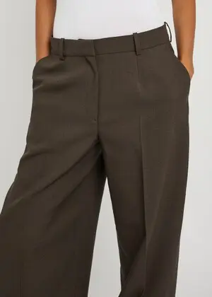 TOTEME Wide-leg Wool-blend Trousers