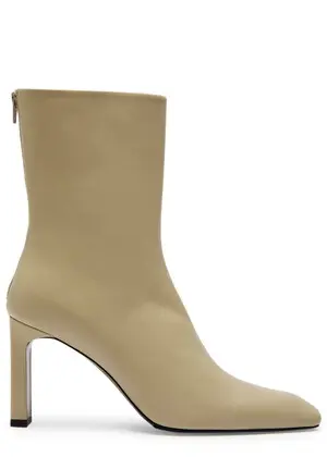 Women's Zip Up Mid Heel Boots