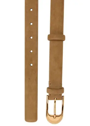 Khaite Dome Suede Belt