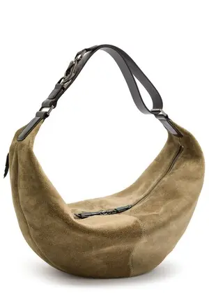 LEMAIRE Quiver Clip Suede Shoulder Bag