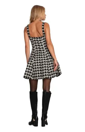 BELLE & BLOOM Die For You Mini Dress - Black/grey