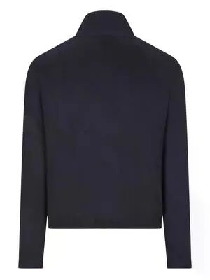 Loro Piana Stand-up Collar Zip-front Jacket - Blue