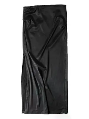 OPEN YY Side-zip Midi Skirt