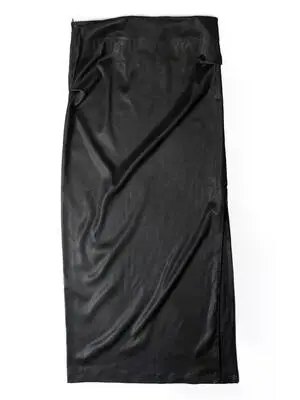 OPEN YY Side-zip Midi Skirt