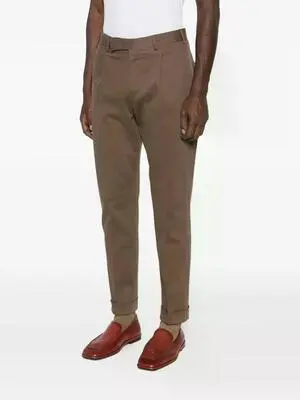 PT TORINO Pleated Cuffed Trousers - Neutrals