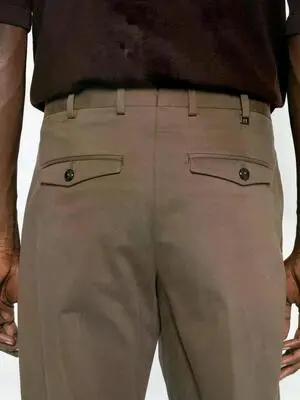 PT TORINO Pleated Cuffed Trousers - Neutrals
