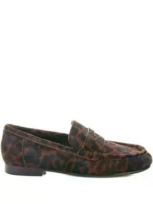 BIBI LOU Leopard-print Leather Loafers