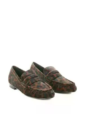 BIBI LOU Leopard-print Leather Loafers