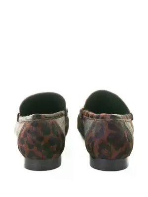 BIBI LOU Leopard-print Leather Loafers