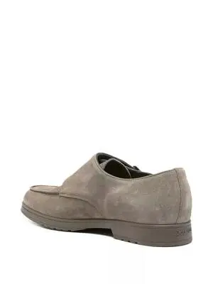 DOUCAL'S Double-buckle Suede Loafers