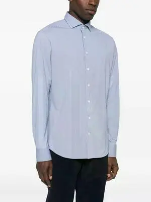 TRAIANO MILANO Striped Long-sleeved Shirt