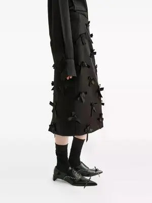 JIL SANDER Bow-embellished Midi Skirt