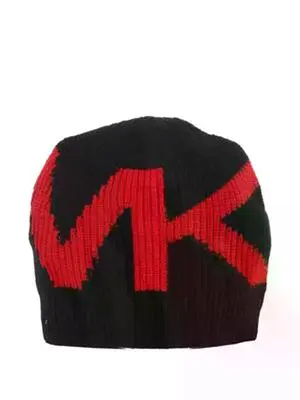 Michael Kors Logo-pattern Beanie - Black
