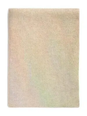 Eric Bompard Ribbed Cashmere Scarf - Neutrals