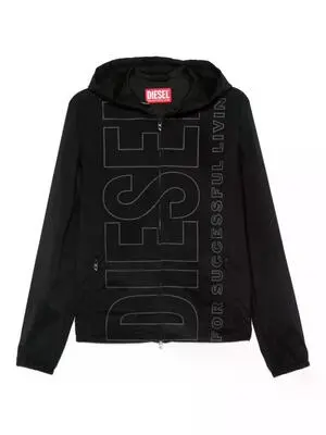 DIESEL® Logo-print Hooded Jacket