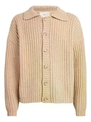 Commas Stadium Fisherman's-knit Cardigan