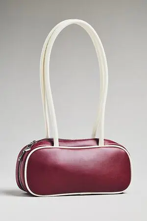 MELIE BIANCO Two-tone Shoulder Bag - Cherry Wood