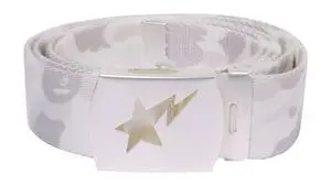 A BATHING APE Camo Sta Gi Belt - White