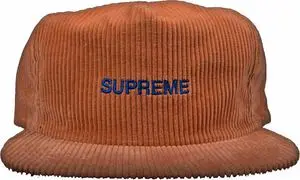 Supreme Corduroy 5-panel Cap - Peach