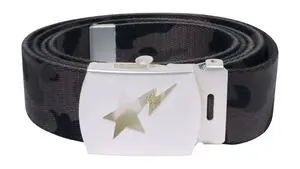 A BATHING APE Camo Sta Gi Belt - Black