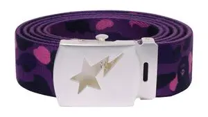 A BATHING APE Camo Sta Gi Belt - Purple