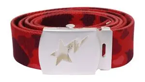 A BATHING APE Camo Sta Gi Belt - Red