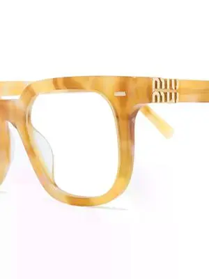 Miu Miu Square-frame Glasses - Neutrals